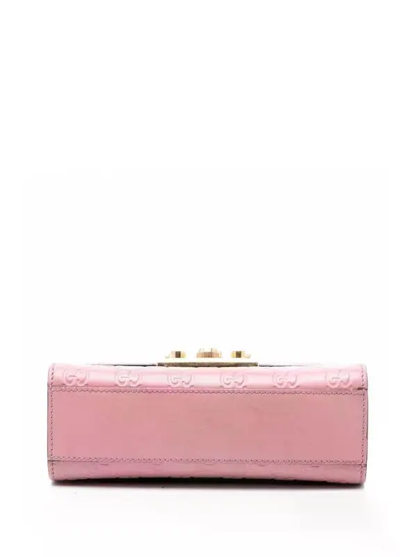 Gucci Small Sissima Padlock Crossbody Bag - Pink