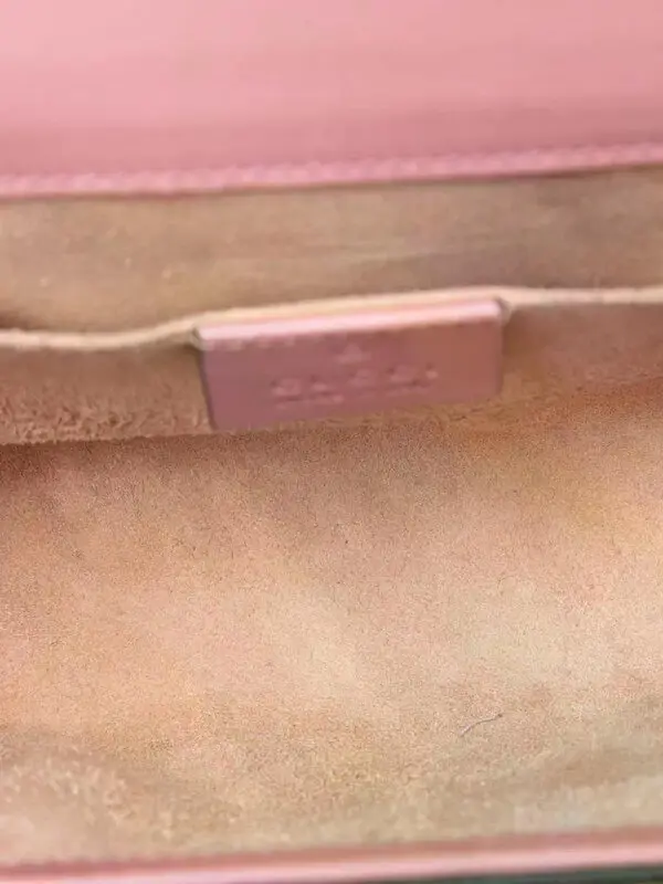 Gucci Small Sissima Padlock Crossbody Bag - Pink