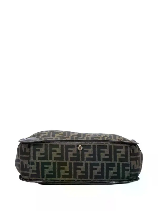 Fendi 2000-2025 Zucca Canvas Shopping Tote Bag - Brown