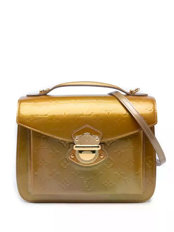LOUIS VUITTON 2012 Monogram Vernis Mirada Satchel - Gold