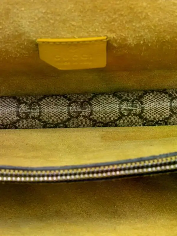 Gucci Gg Supreme Dionysus Shoulder Bag With Crystal Bow - Neutrals