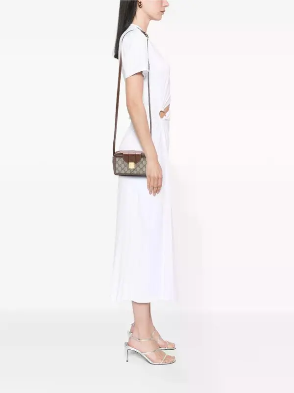 Gucci Mini Gg Supreme Clasp Crossbody Bag 2000-2015