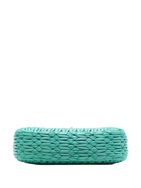 Miu Miu 2010-2025 Matelassé Nappa Crystal Chain Crossbody Bag