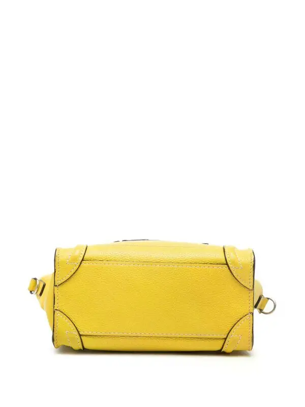 Celine 2011 Nano Grained Calfskin Luggage Satchel - Yellow