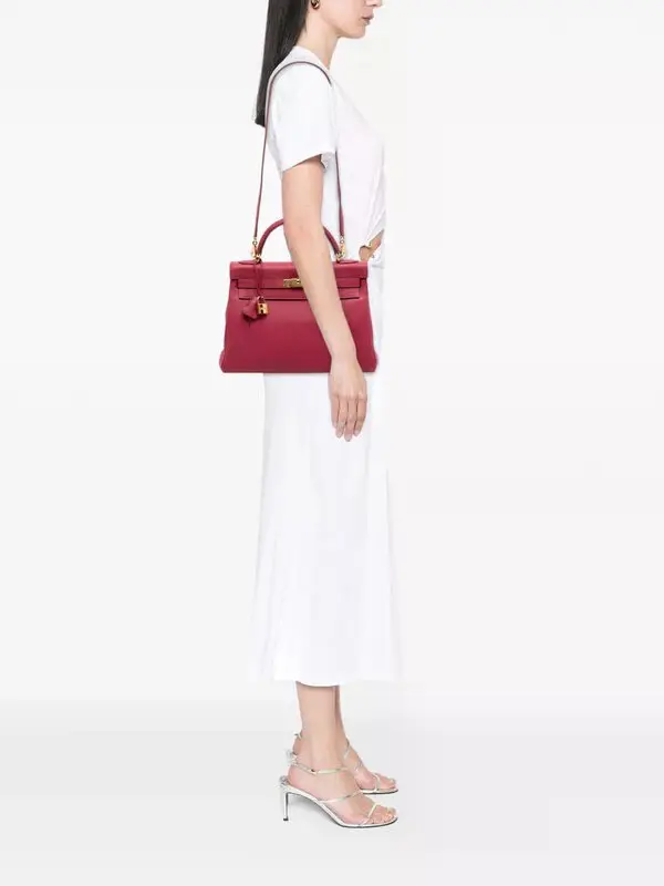 Hermès 2015 Togo Kelly Ii Retourne 32 Satchel - Red