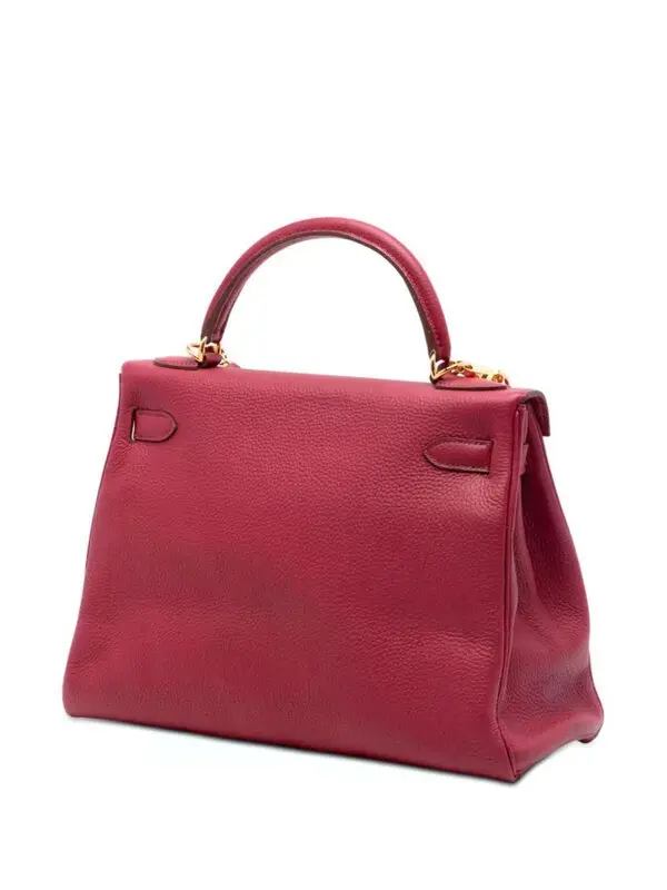 Hermès 2015 Togo Kelly Ii Retourne 32 Satchel - Red