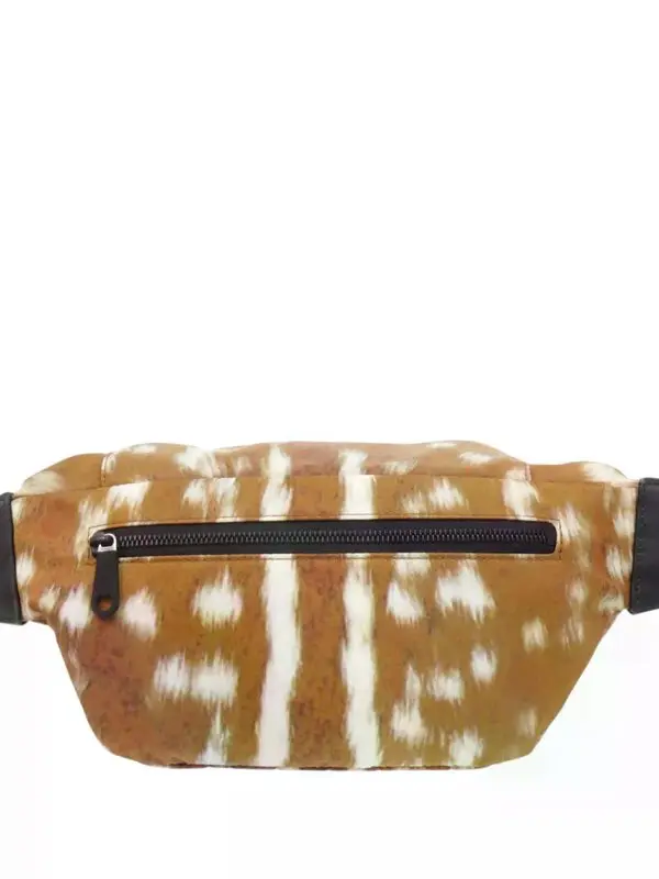 Burberry Logo Printed Nylon Belt Bag - Brown