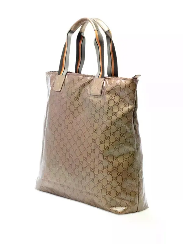 Gucci Gg Crystal Vertical Web Tote Bag