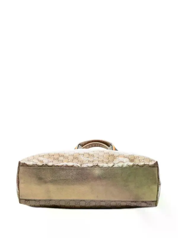 Gucci Gg Crystal Vertical Web Tote Bag