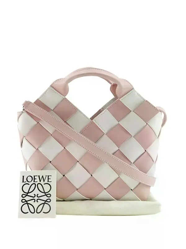 Loewe Mini Woven Calfskin Basket Bag