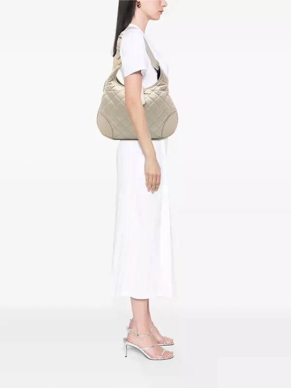 Burberry 2000-2017 Quilted Nylon Brooke Hobo Bag