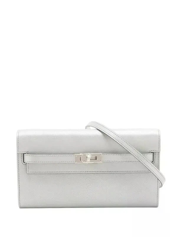 Hermès 2025 Chevre Chamkila Kelly To Go Wallet - Silver