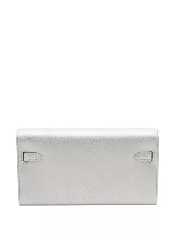 Hermès 2025 Chevre Chamkila Kelly To Go Wallet - Silver