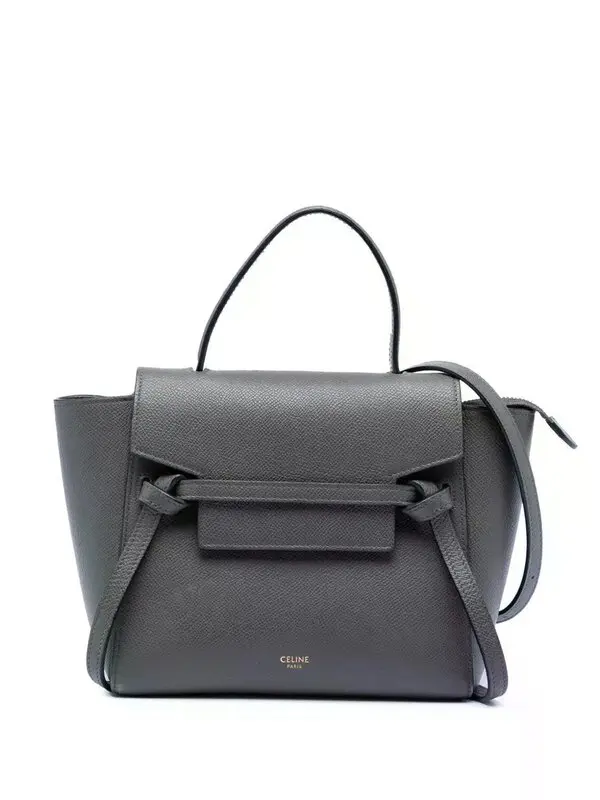 Celine 2019 Nano Grained Calfskin Belt Bag - Grey
