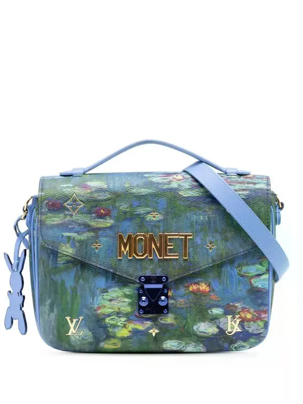 LOUIS VUITTON 2017 Jeff Koons Masters Collection Monet Pochette Metis Satchel - Blue
