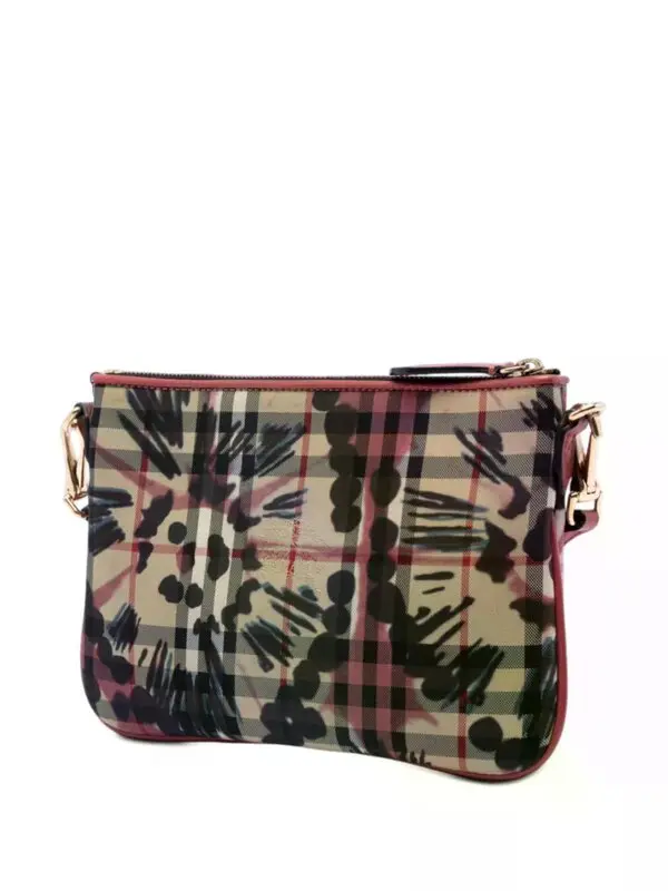 Burberry Haymarket Check Peony Rose Crossbody Bag