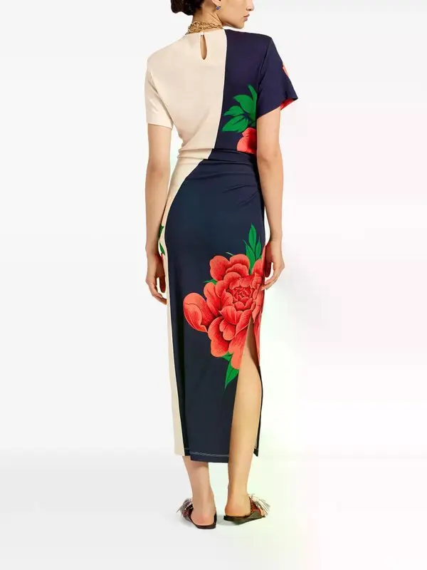 La DoubleJ Lela Printed Stretch Jersey Dress - Neutrals