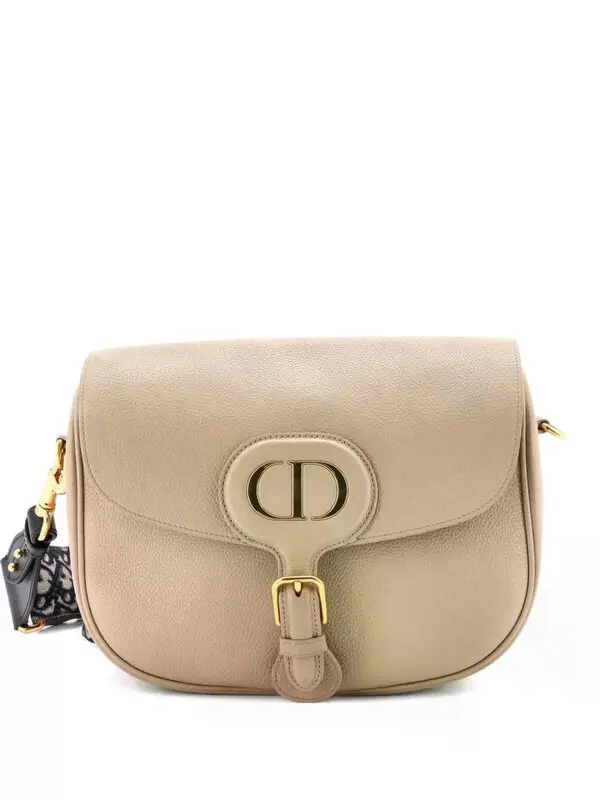 Dior Bobby Flap Bag Leather Large - Neutrals