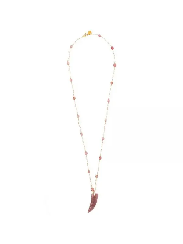 BLAKLACE Beaded Pendant Necklace - Gold
