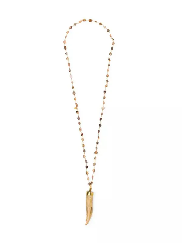 BLAKLACE Pendant Beaded Necklace - Gold