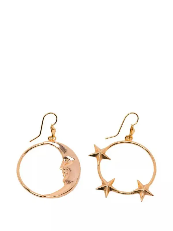 BLAKLACE Star Circle Earrings - Gold