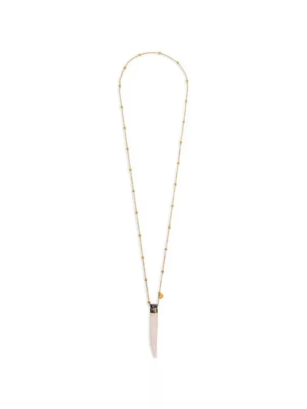 BLAKLACE Beaded Pendant Necklace - Gold