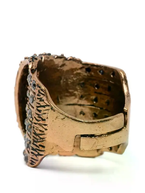 BLAKLACE Crystal Embellished Ring - Brown