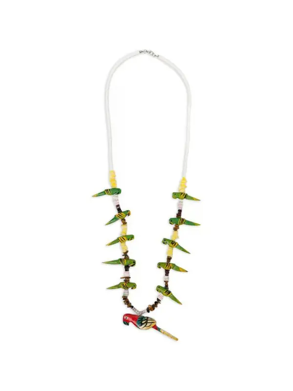 BLAKLACE Parrot Beaded Necklace - Neutrals