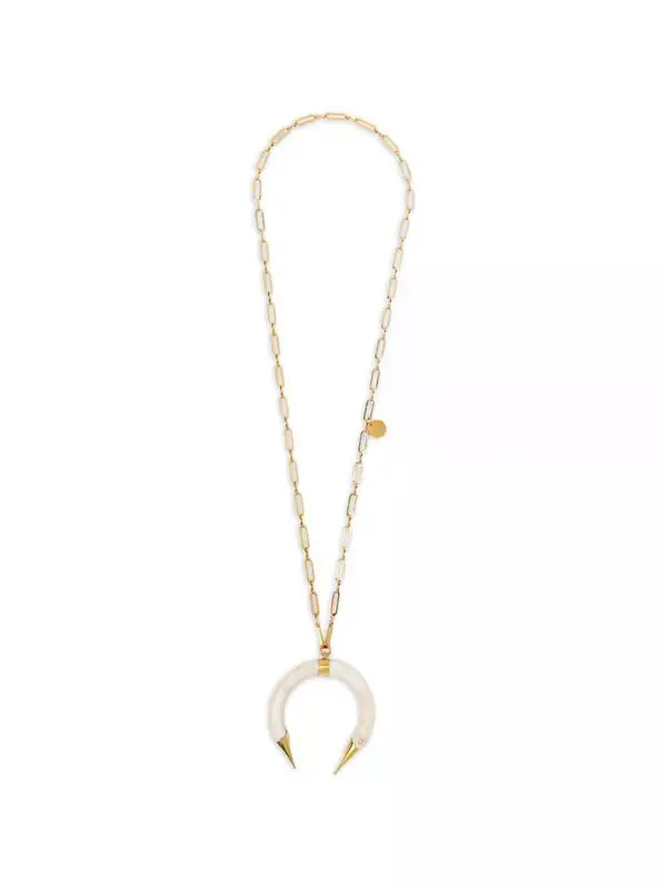 BLAKLACE Horseshoe Pendant Necklace - Gold