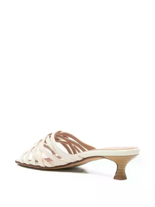 CARMENS Interwoven Patent Sandals - Neutrals