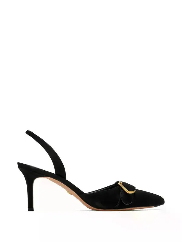 Veronica Beard Loralyn Buckle Slingback Pumps - Black