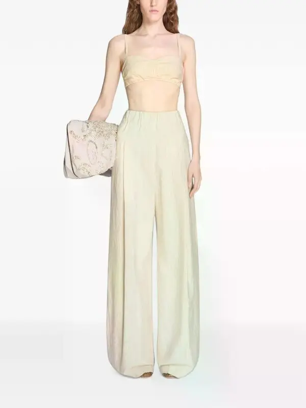 Dries Van Noten Pleated Wide-leg Pants - Neutrals