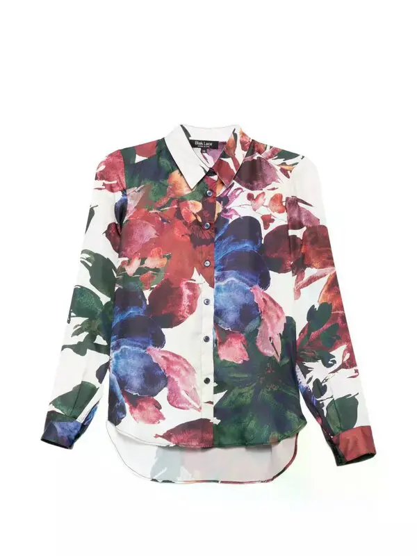 BLAKLACE Floral Printed Shirt - White