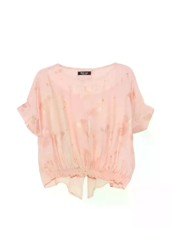 BLAKLACE Ruffle Trim Top - Pink