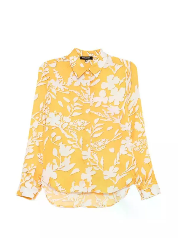 BLAKLACE Floral Print Shirt - Yellow