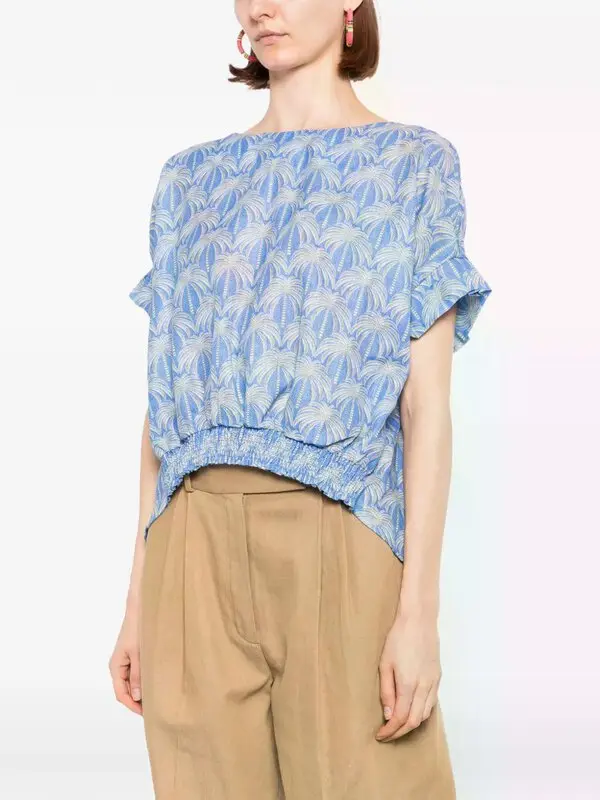 BLAKLACE Graphic Print Blouse