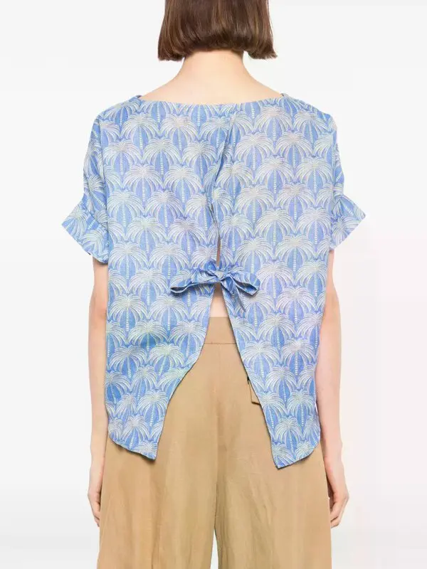 BLAKLACE Graphic Print Blouse