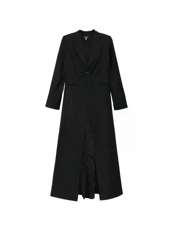 BLAKLACE Single-breasted Coat - Black