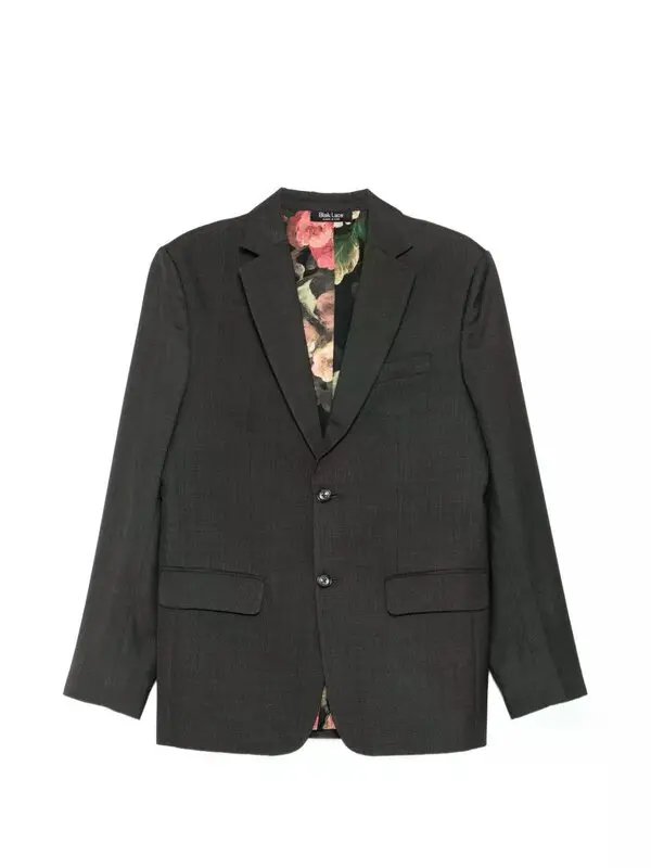 BLAKLACE Single-breasted Blazer - Grey
