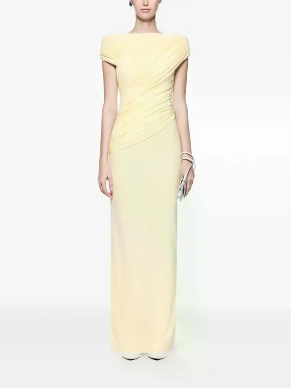 CHATS BY C.DAM Meriel Maxi Dress - Yellow