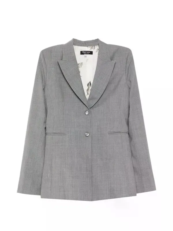 BLAKLACE Single-breasted Blazer - Grey