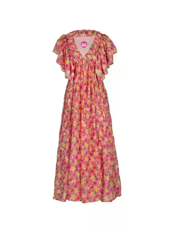 Celiab Vega Floral Maxi Dress - Pink