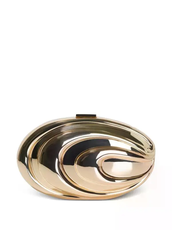 Simkhai Inez Sculpted Clutch - Gold