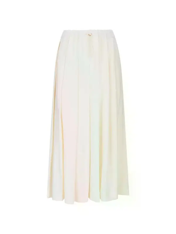 Fabiana Filippi Pleated Midi Skirt - White