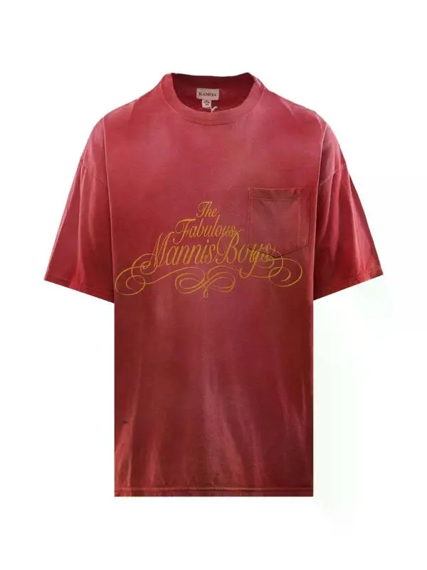 KAMIYA X Maison Mihara Yasuhiro Pocket T-shirt - Red