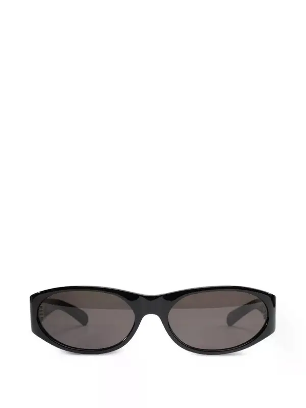FLATLIST Oval Frame Sunglasses - Black