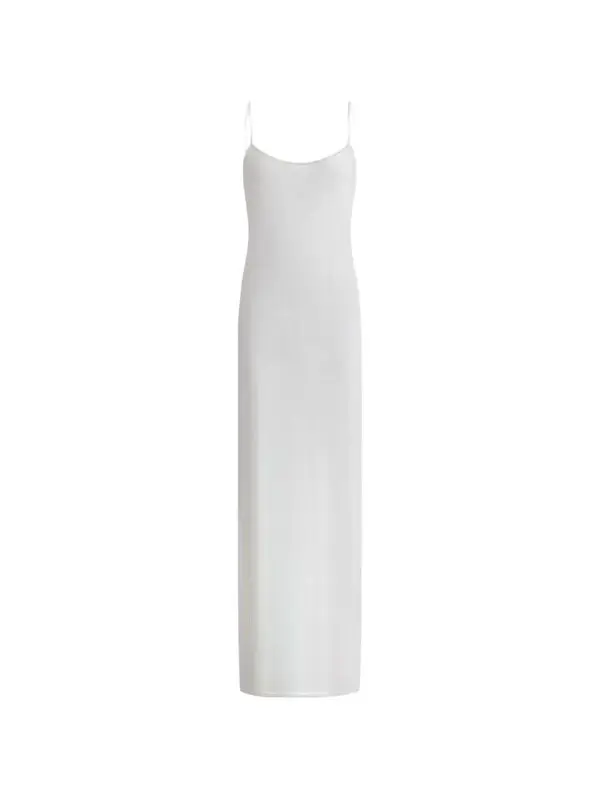 12 STOREEZ Fine-knit Maxi Slip Dress - Neutrals