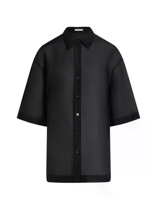 12 STOREEZ Button-down Shirt - Black