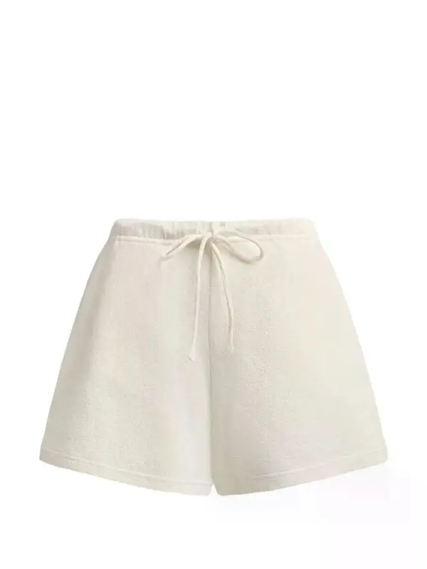 12 STOREEZ Textured Drawstring Shorts - Neutrals