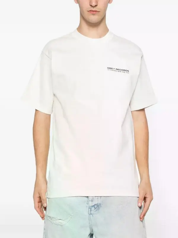 Obey To New Friends And Old T-shirt - Neutrals